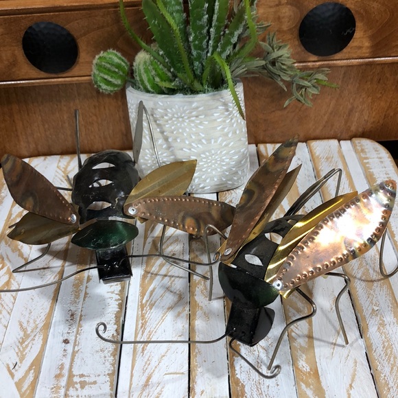 Hand Crafted | Art | New Set Of Zany Handmade Copper Metal Bugs | Poshmark